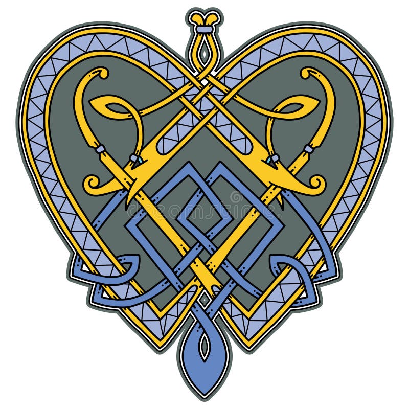 Logo in der keltischen Art vektor abbildung. Illustration von ...