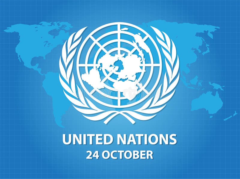 Logo des Nations Unies photographie éditorial. Illustration du propre ...