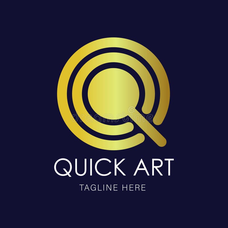 Initial Q Letter Logo Design Vector Template Stock Vector ...