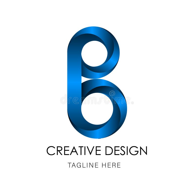 Letter B Logo Icon Design Template Elements Stock Vector - Illustration ...