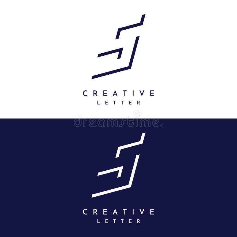 Logo Design Abstract Template Initial Letter S Element with Geometry ...