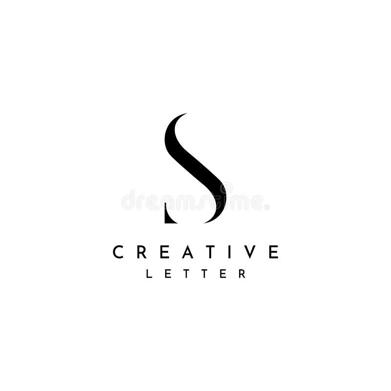 Logo Design Abstract Template Initial Letter S Element with Geometry ...