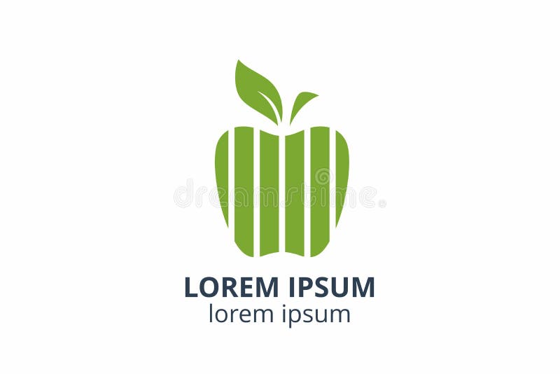 Green Apple Logo Like Icon Stock Illustrations – 98 Green Apple Logo ...
