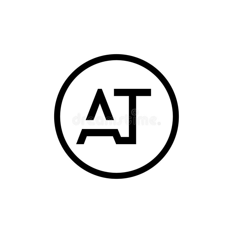 At Logo Design Business Typography Vector Template. Creative Linked ...