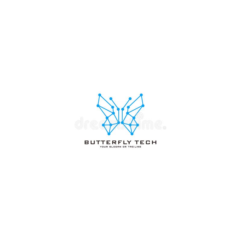 Butterfly Technology Logo Stock Illustrations – 1,588 Butterfly ...