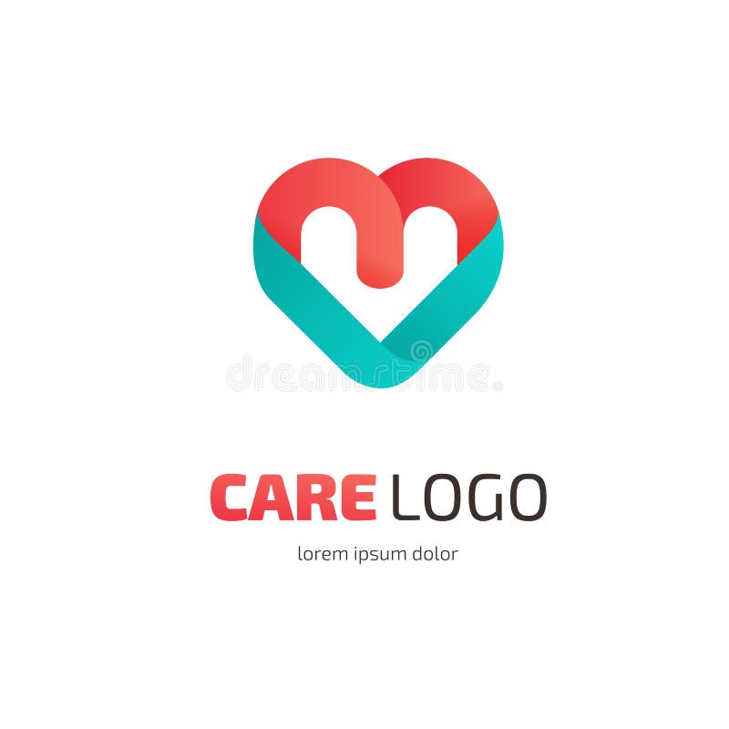 Logo Design Care Vector Template Stock Vector - Illustration of ...