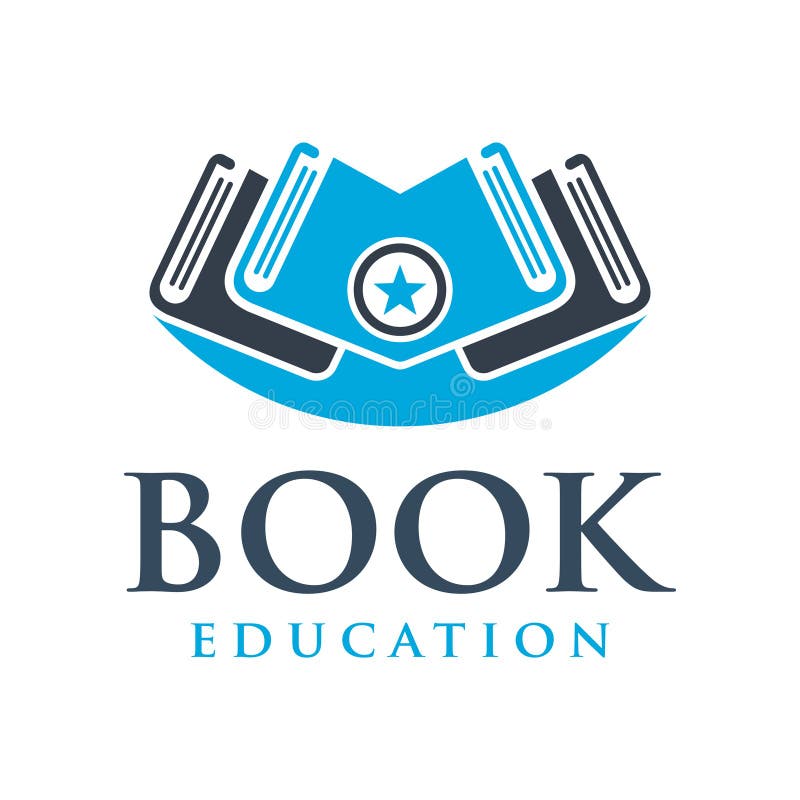 Educational Book Logo Design Stock Vector - Illustration of library ...