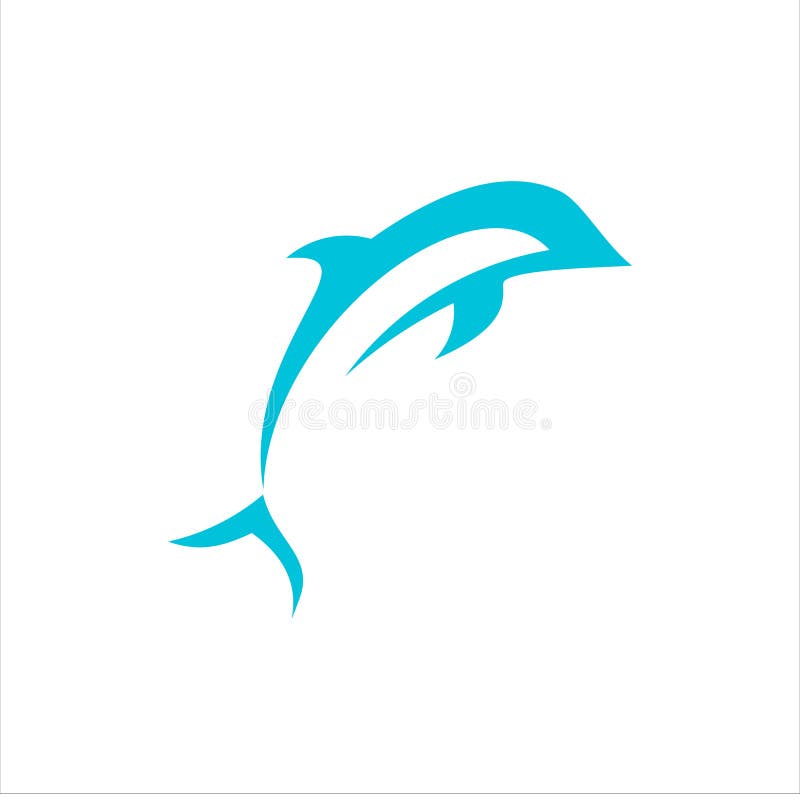 Logo Design Concept of Dolphins Stock Vector - Illustration of splash ...