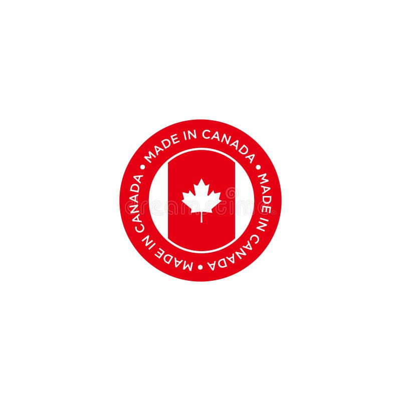 Logo Design Concept Made in Canada Stock Vector - Illustration of ...