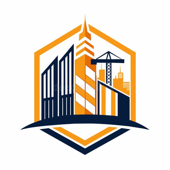 A Logo Design for a Construction Company Featuring Sturdy Building ...