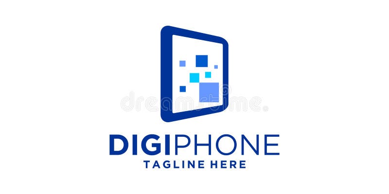 Logo Design Digital Phone,technology,symbol,icon,idea,creative Stock ...