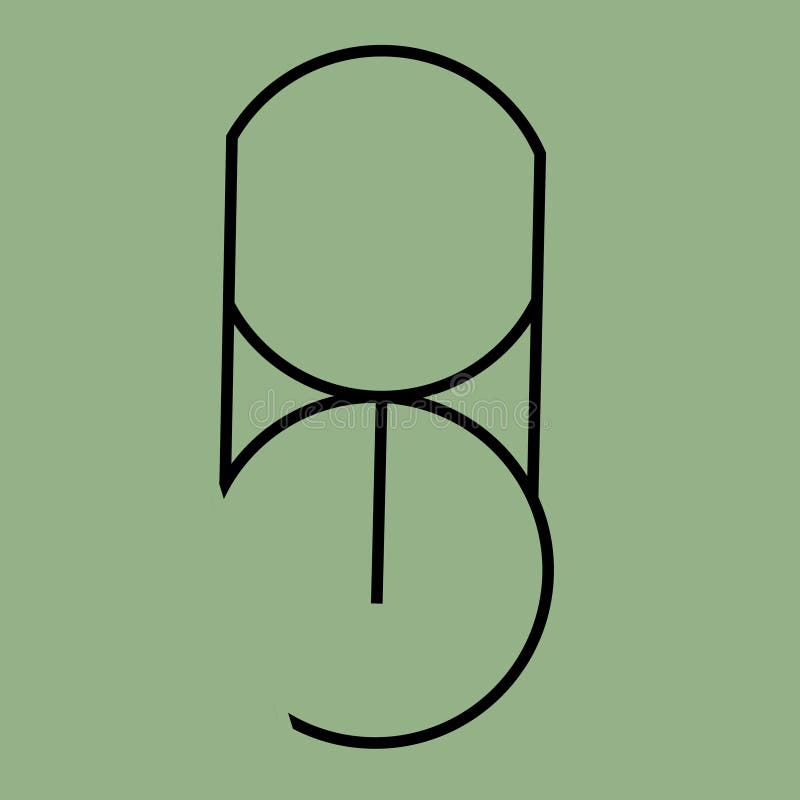 A Simple Circle Logo Design in Yellow Color Stock Illustration ...