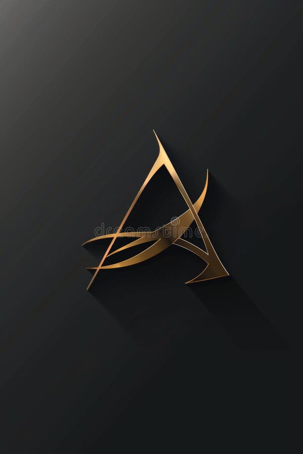 Logo Design in Elegant Black and Gold Colors. Suitable for Luxury ...