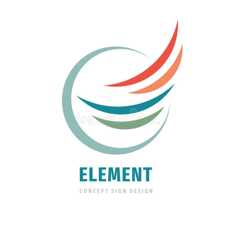 Logo Design Element. Abstract Wing Shape. Transport, Delivery ...