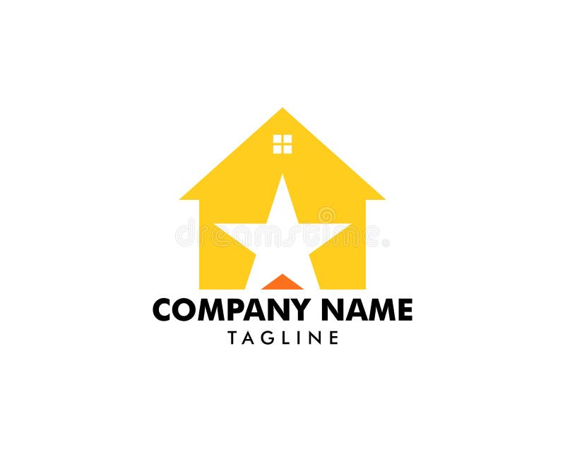 Logo-Design-Element Des House Star-Logos Vektor Abbildung ...