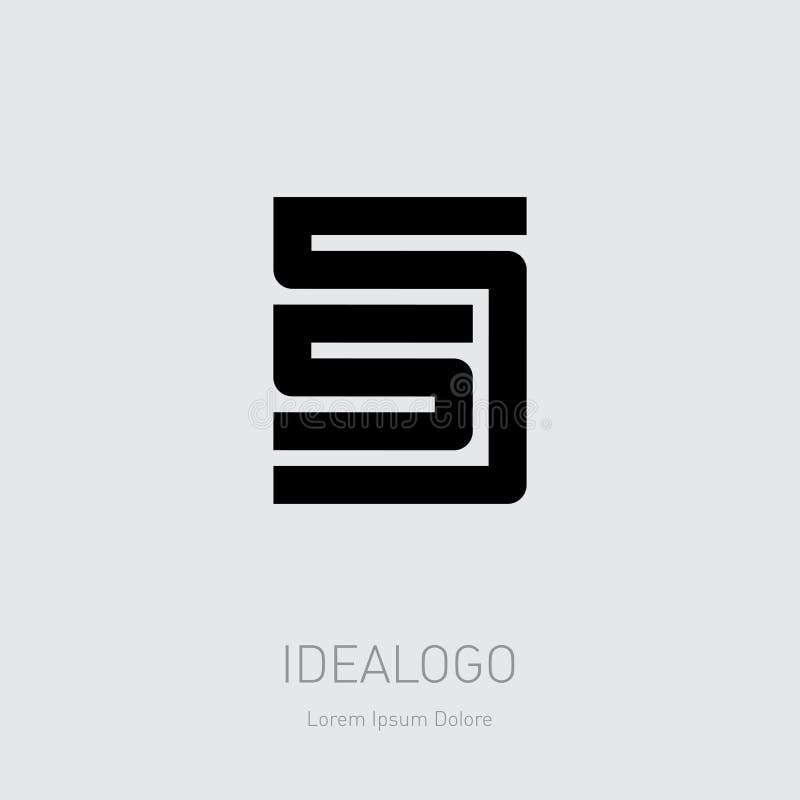 55 - Logo or Design Element or Icon with Numbers 5 and 5. Logotype ...