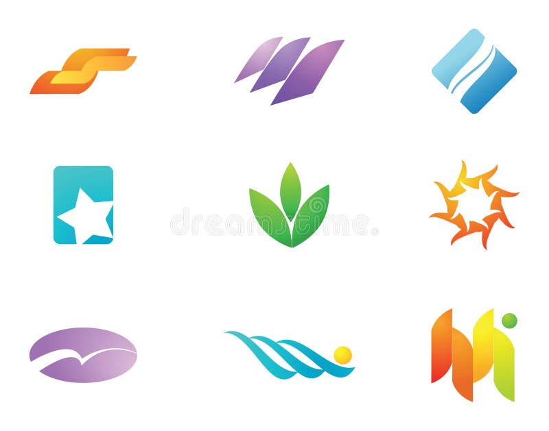 Logo Design elements stock vector. Illustration of blue - 8131236