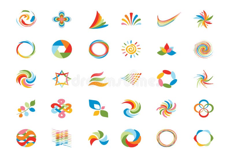 Logo Design Elements Set Illustration Stock Illustration - Illustration ...