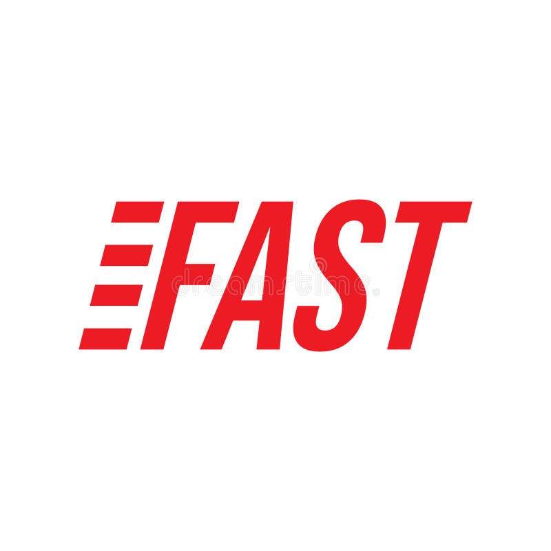 Logo Design about Fast Idea. Faster Logo Stock Vector - Illustration of ...