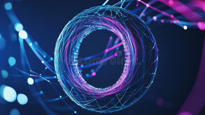 Logo Design Featuring a Digital Portal with Abstract 0 Symbolizing Ai ...