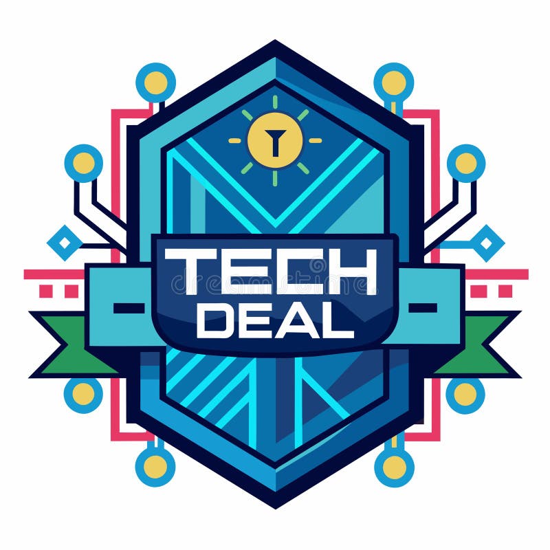 A Logo Design Featuring Elements Related To Technology Deals, Tech Deal ...
