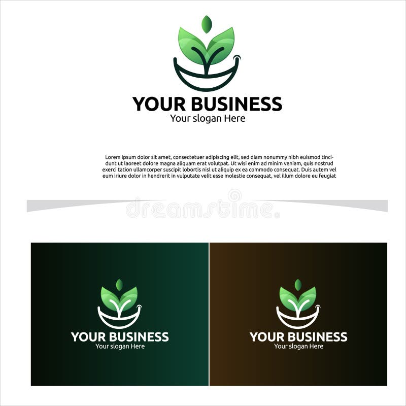 Logo Design Featuring Growing Leaves, Modern and Clean Style, There is ...