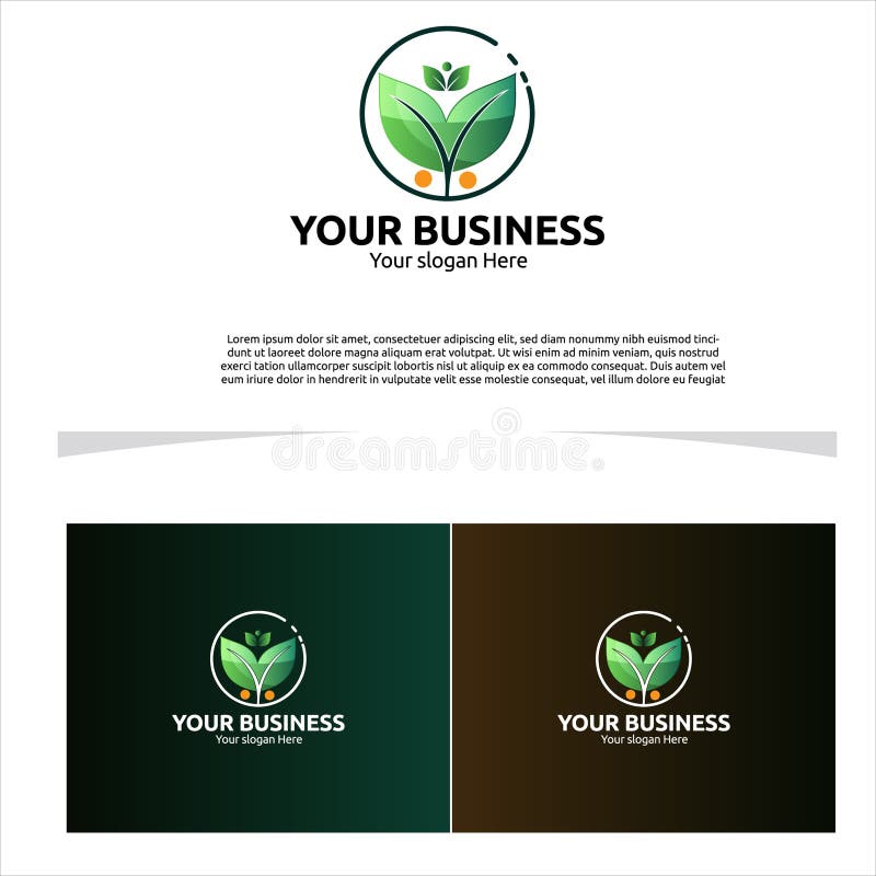 Logo Design Featuring a Sprouting Leaf with Soft Curves, Modern Style ...