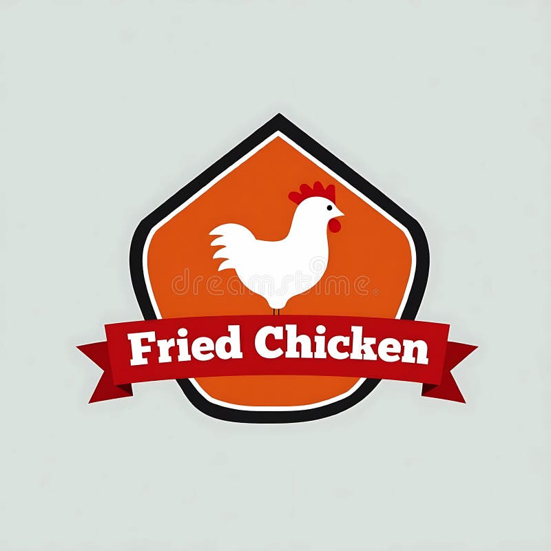 Crispy Fried Chicken Logo Design Stock Illustration - Illustration of ...
