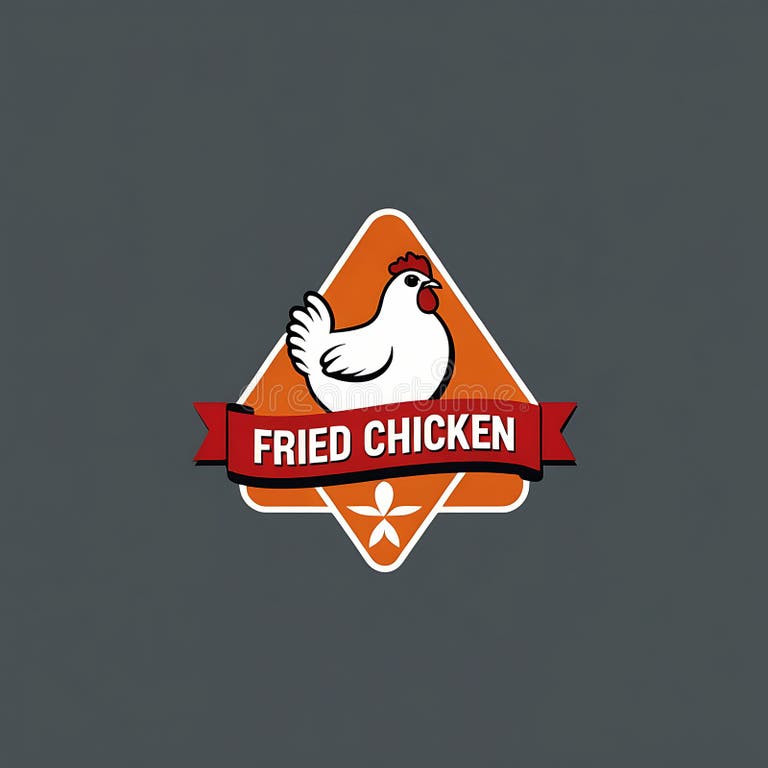 Crispy Fried Chicken Logo Design Stock Illustration - Illustration of ...