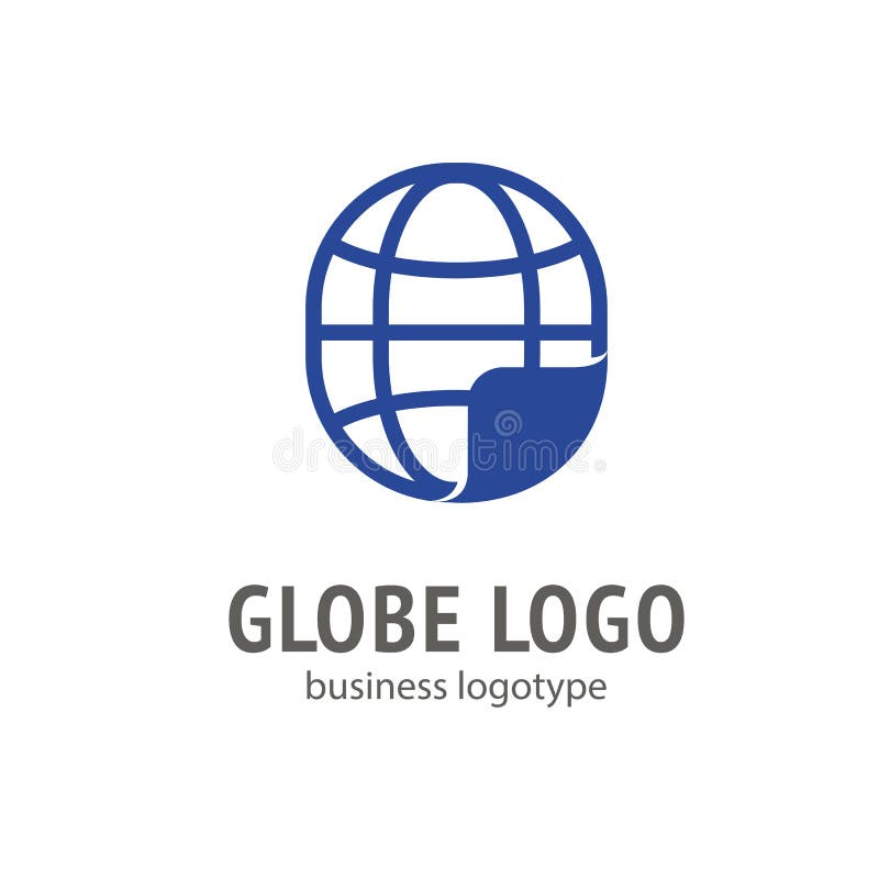Logo Design Globe Vector Template Stock Vector - Illustration of global ...