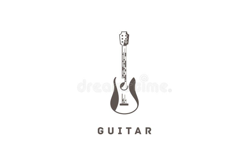 Logo design for guitarist stock vector. Illustration of classical ...
