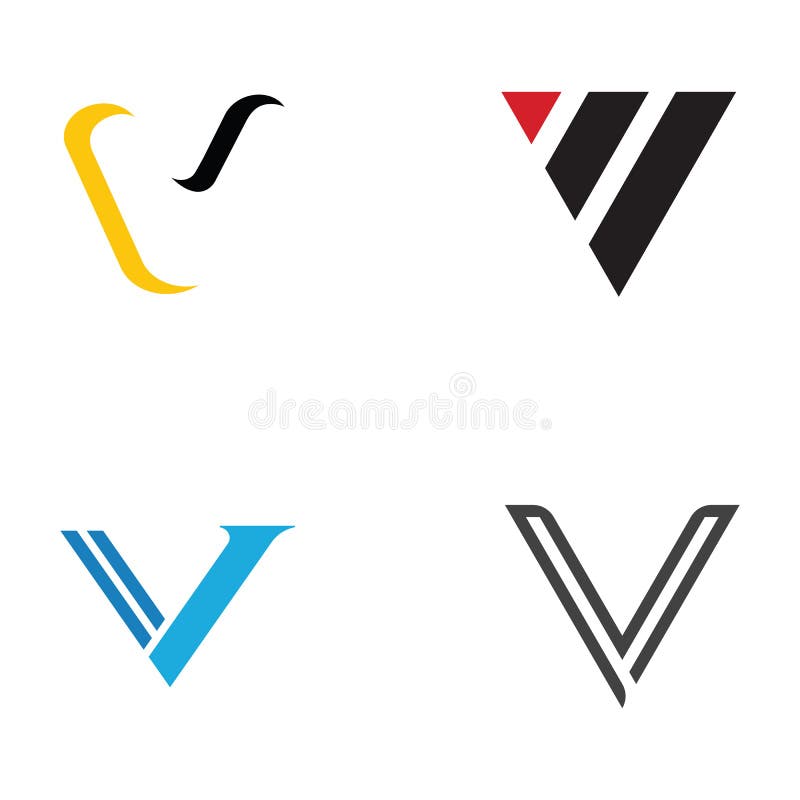 Logo Design Initial Letter V with Artistic Monogram.Logo is Modern ...