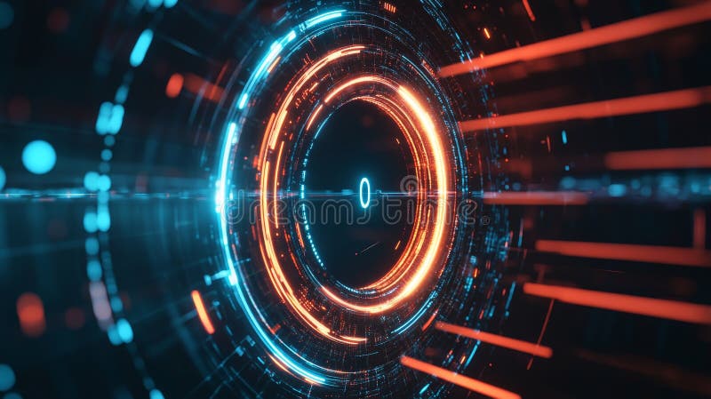 Logo Design Inspired by a Digital Portal, Featuring an Abstract 0 and ...