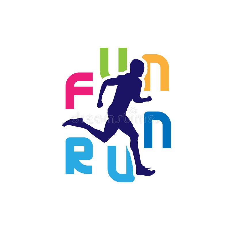 Logo Design for 5K Fun Run Event Stock Vector - Illustration of ...