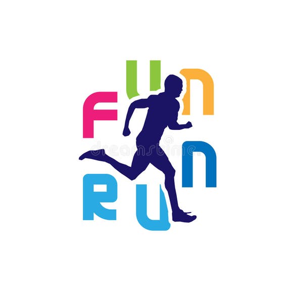 Logo Design for 5K Fun Run Event Stock Vector - Illustration of ...