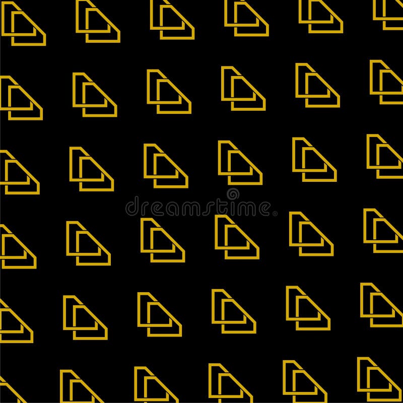 Logo Design Line Diamond Simple Pattern Isolated on Black Background ...