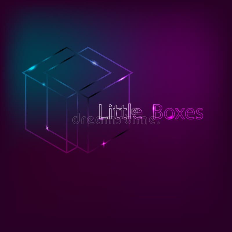 Logo design Little Boxes stock vector. Illustration of represents ...