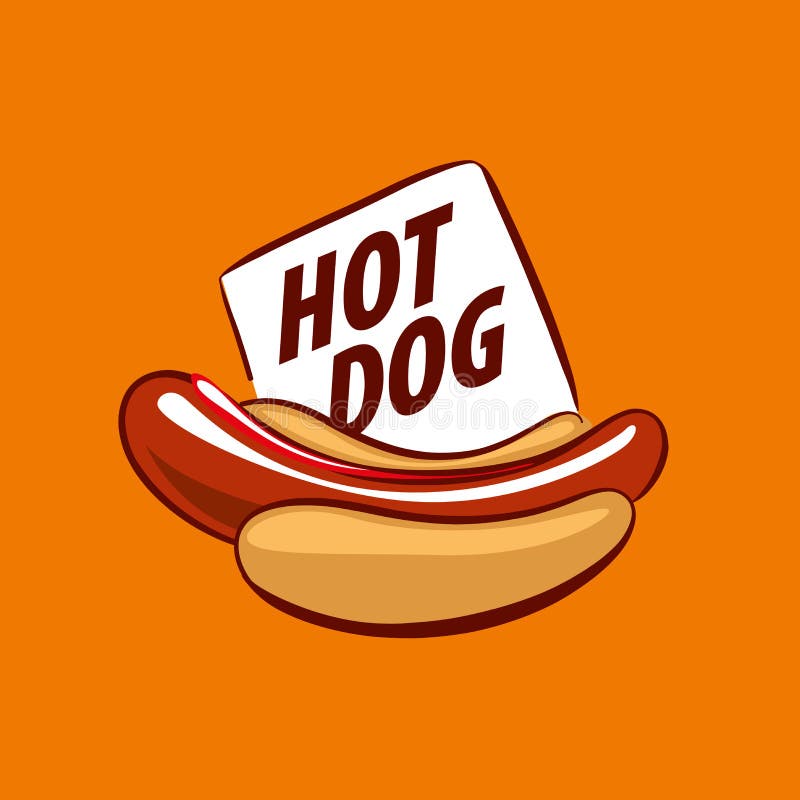 Vector logo hot dog stock vector. Illustration of delicious - 126503744
