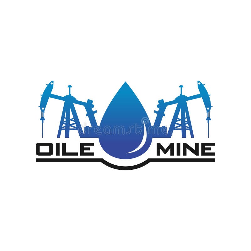 Petroleum mining city logo stock illustration. Illustration of pipe ...