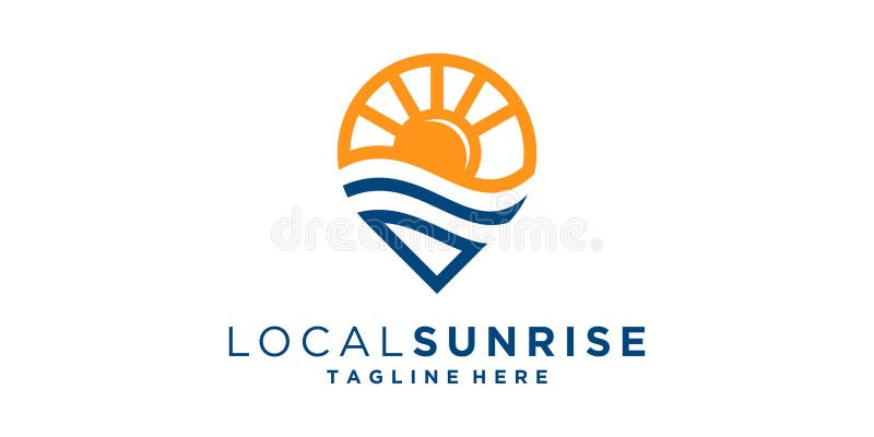 Logo Design Pin,location,map,sunrise,summer,logo Design Vector,symbol ...