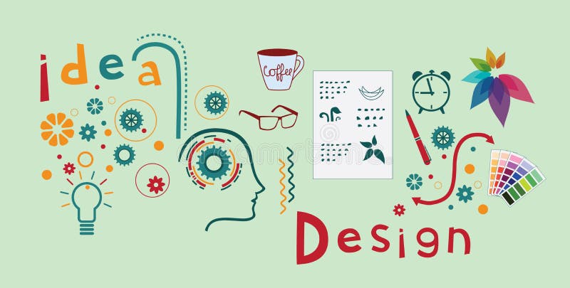 Logo design process stock vector. Illustration of communication - 67898209