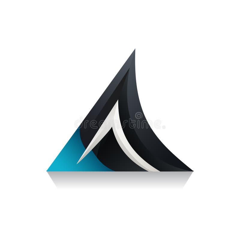 Logo Design with Shadow, Simple Primary Colors. Vector Illustration ...