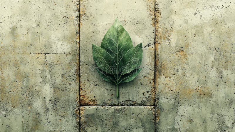 Logo Design Showcases Green Leaf Symbolizing Sustainability Combined ...