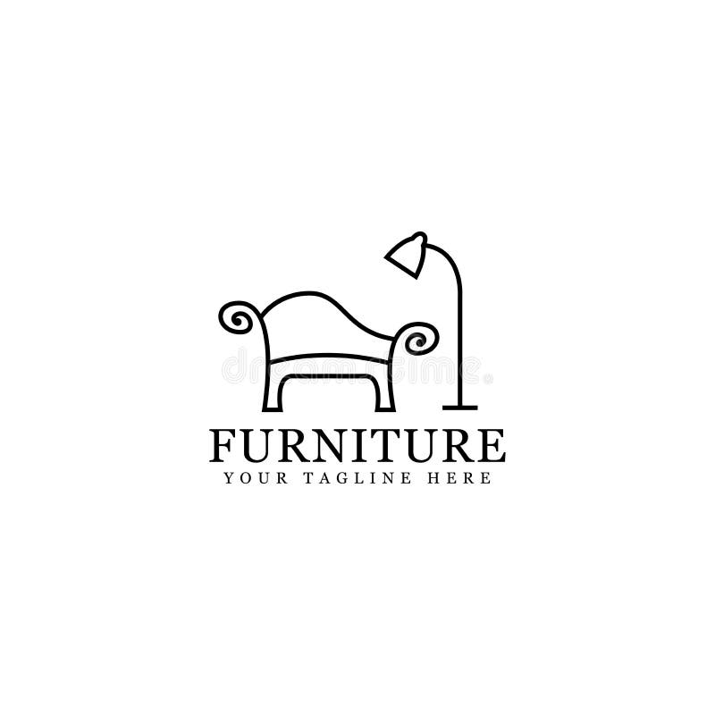Furniture Logo Design Vector Icon Illustration Icon Isolated Stock ...