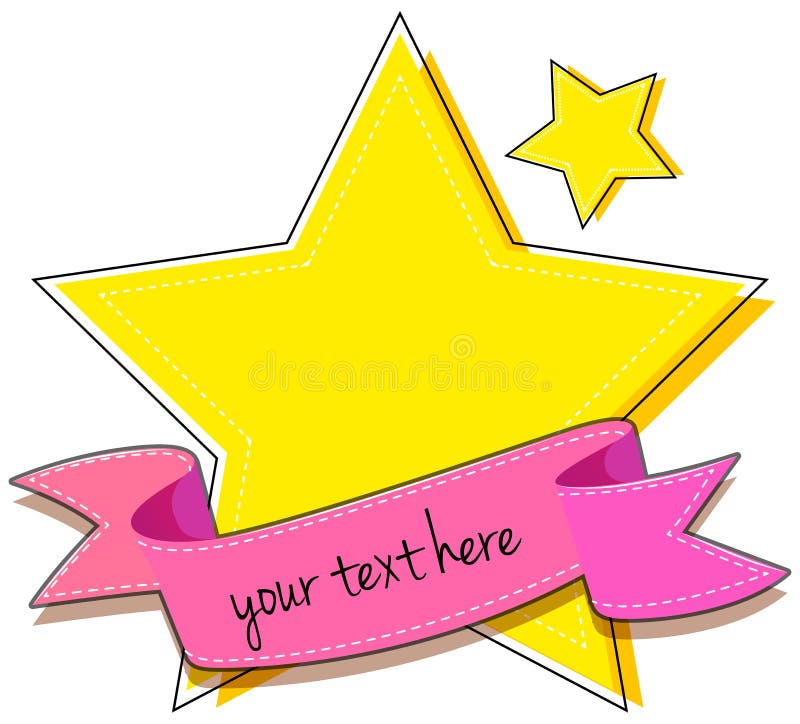 Star Ribbon Logo. Vector Corporate Logotype Template. Stock Vector ...