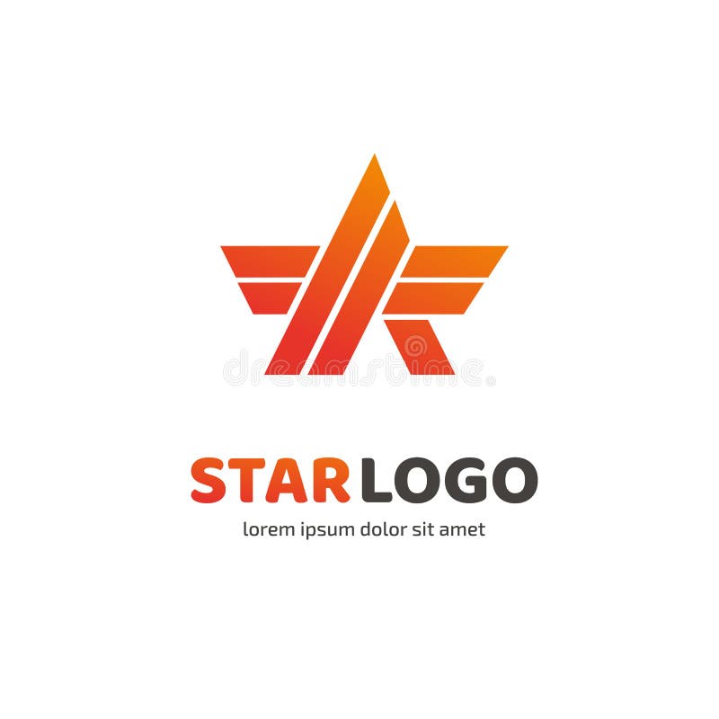 Logo Design Star Vector Template Stock Vector - Illustration of ...