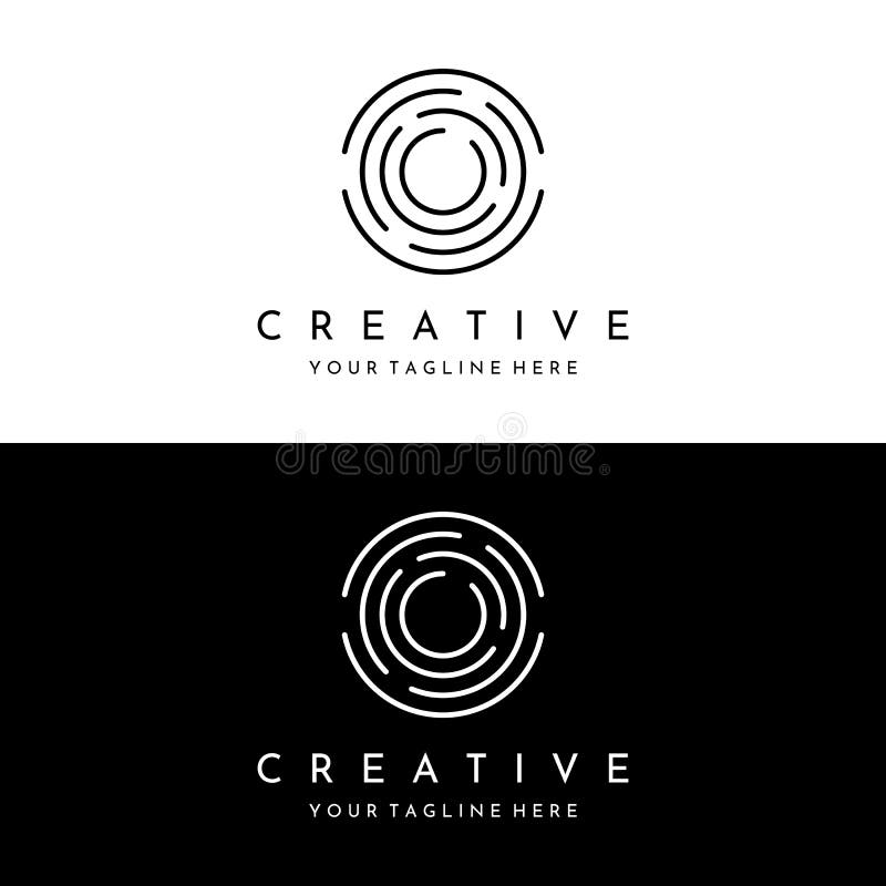 Logo Design Template Abstract Element Initial Letter O.Symbol of ...