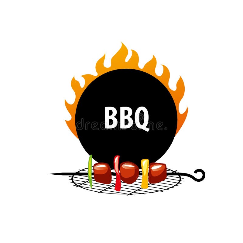 Barbecue party logo stock vector. Illustration of graphic - 126417771