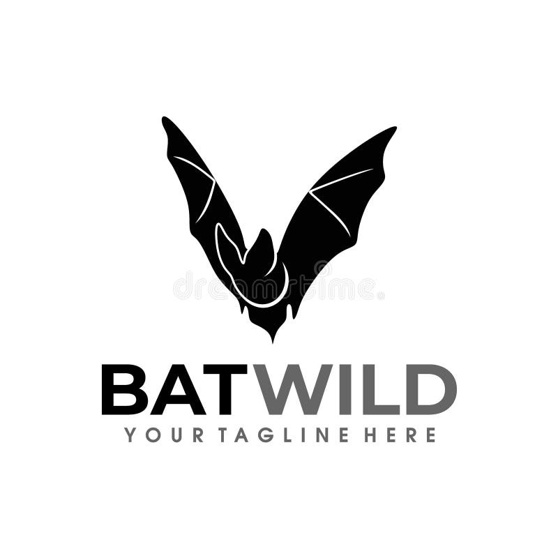 Bat Logo Design Vector Illustration Stock Vector - Illustration of ...