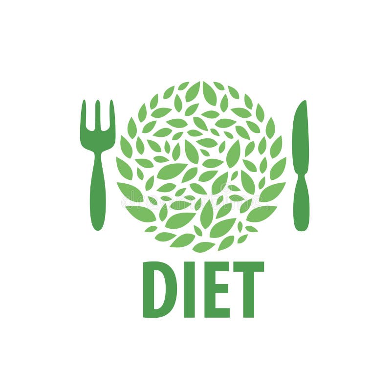 Vector logo for diet stock vector. Illustration of fork - 126554989